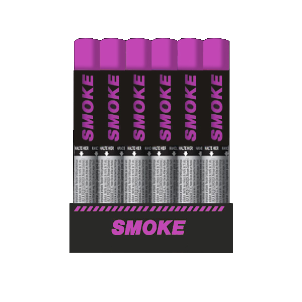 Set of 6 Hand-Held Smoke Tubes – SmokeFlares (YANELEX Ltd)