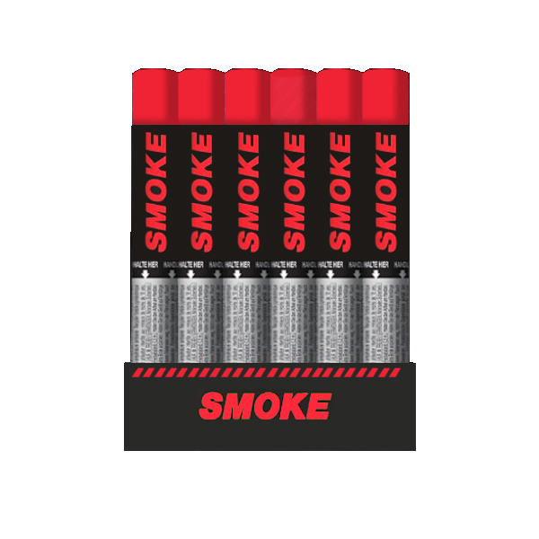 Set of 6 Hand-Held Smoke Tubes – SmokeFlares (YANELEX Ltd)