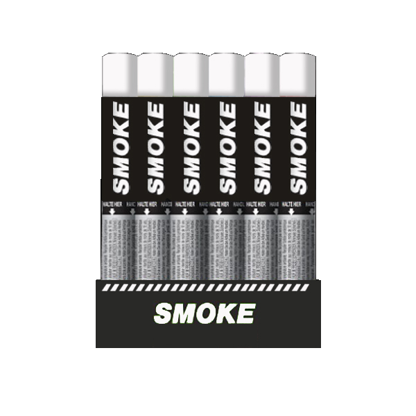 Set of 6 Hand-Held Smoke Tubes – SmokeFlares (YANELEX Ltd)